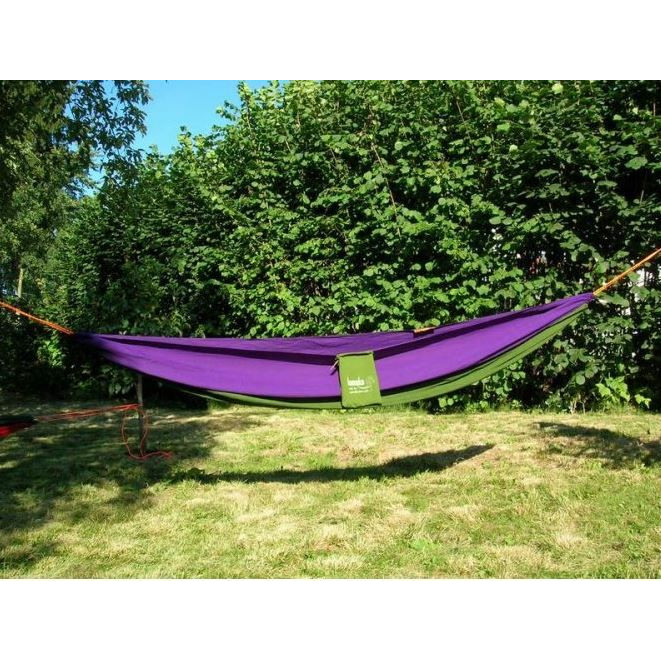 Houpací síť Hamaka.eu Single vínová/azurová | 4camping.cz