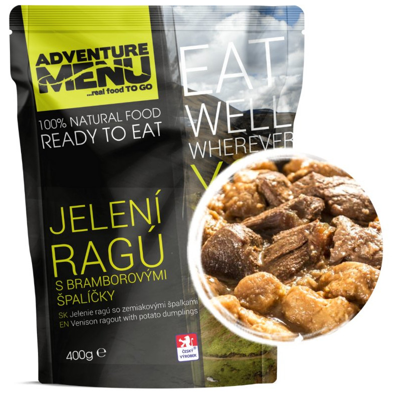 Hotové jídlo Adventure Menu Jelení ragú s bramborovými špalíčky 400 g ...