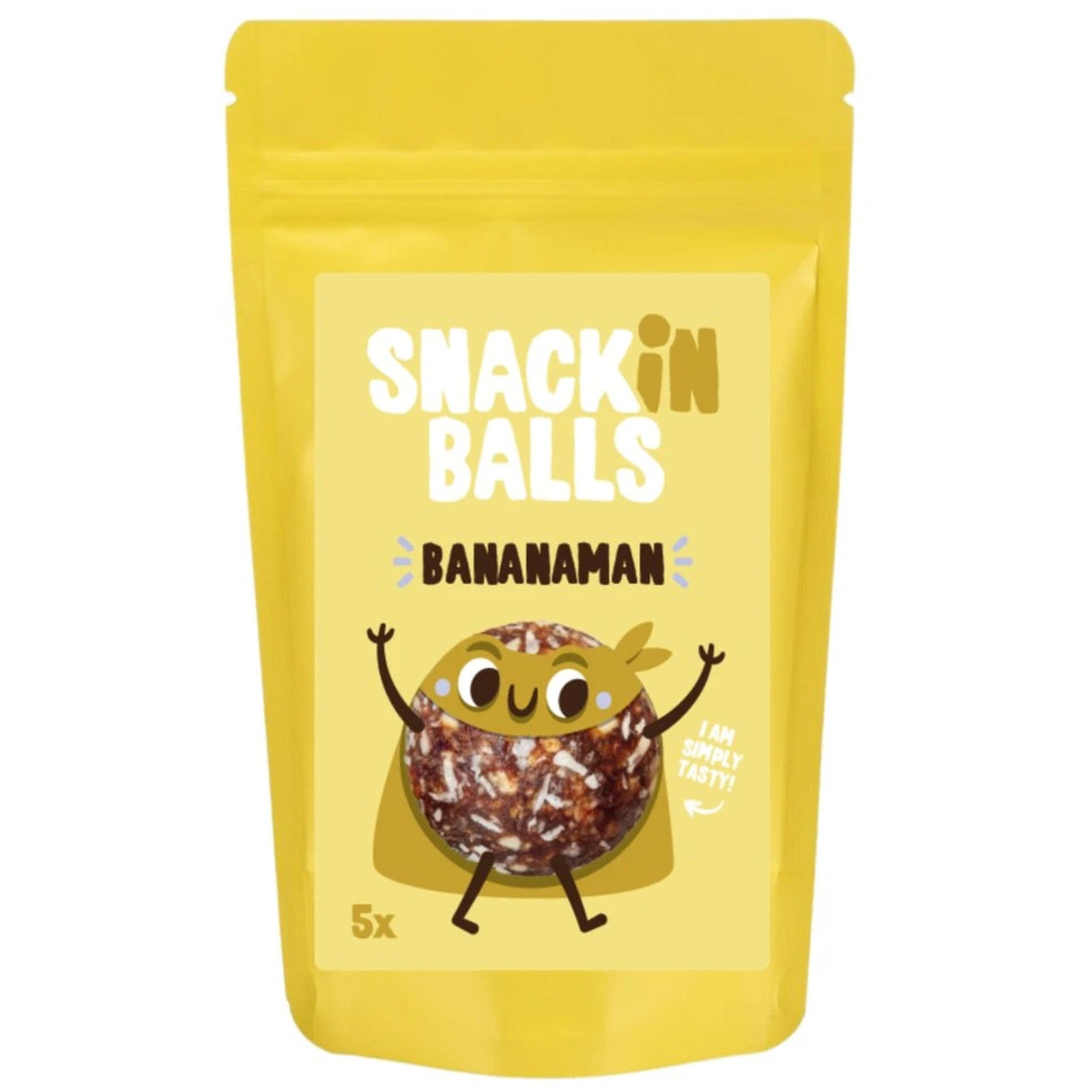 Sportovní výživa SNACKin BALLS Bananaman 65 g | 4camping.cz