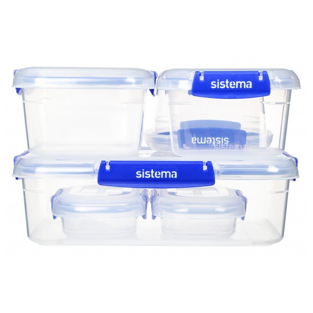 Box na potraviny Sistema 6 Pack Starter Klip It | 4camping.cz