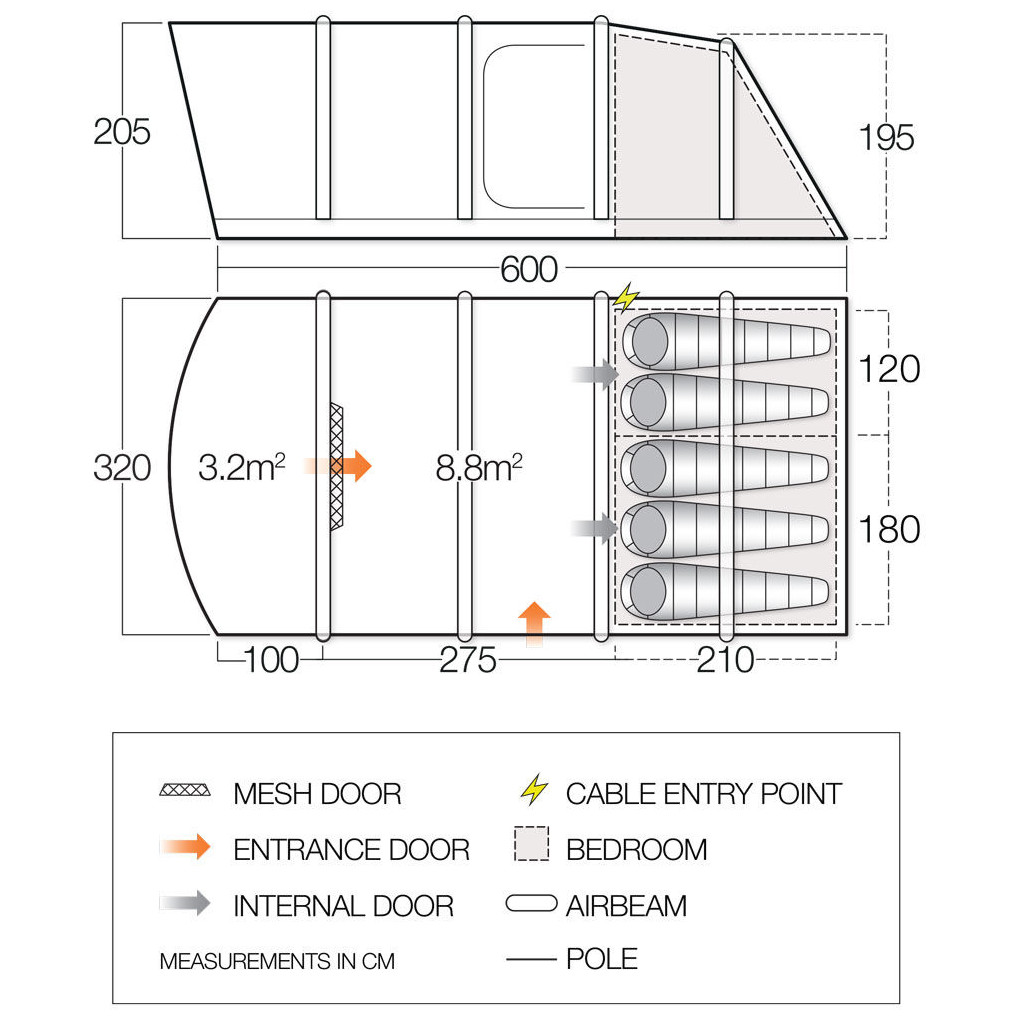 Stan Vango Capri II Air 500XL | 4camping.cz