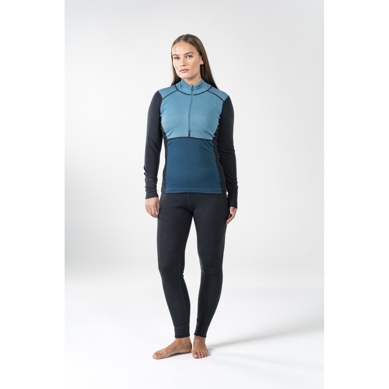 Dámské funkční triko Devold Lauparen Merino 190 Zip Neck Wmn | 4camping.cz