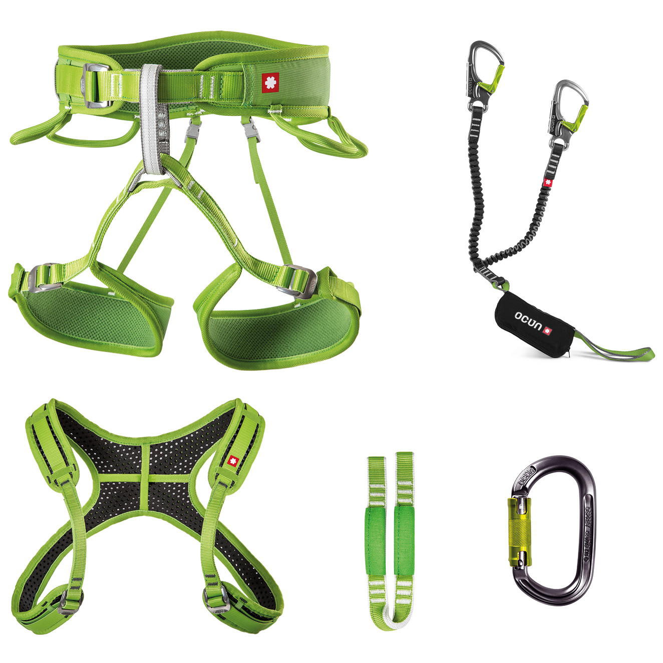 Ferratový set Ocún Via Ferrata Twist+Chest Set | 4camping.cz