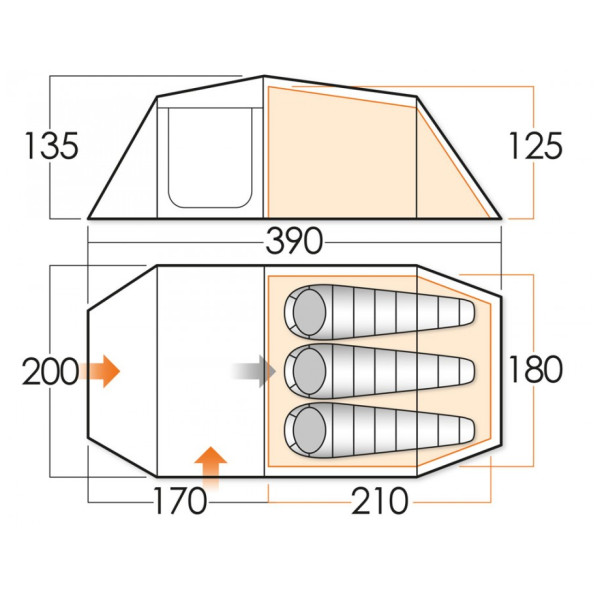 Stan Vango Ark 300+ (2016) | 4camping.cz